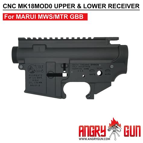 Cybergun Colt 라이센스 Cnc Mk18mod0 Marui Mws Mtr Gbb용 상단 및 하단 리시버
