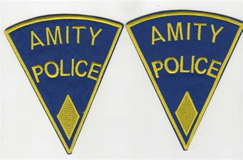 Jaws Movie Amity Police Uniform Yellow Diamond Patch