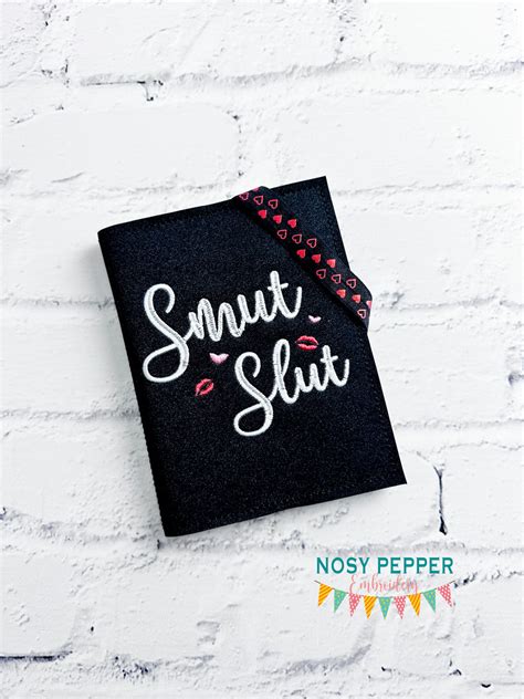 Smut Sl T Notebook Cover 2 Sizes Available Machine Embroidery Design