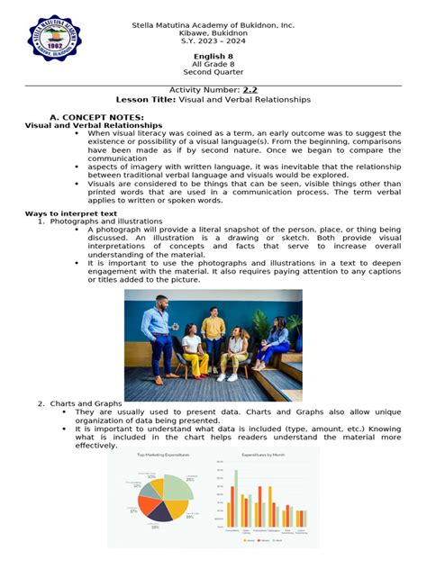 English 8 Lesson 2 2 Handout Pdf Graphics Communication