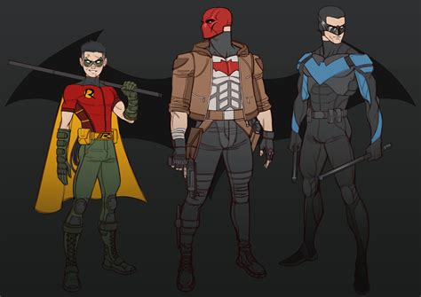 My Designs For The Three Robins Sorry Damian Fans Comicscentral
