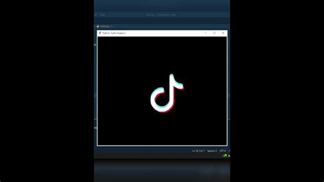 Drawing Tiktok🔥logo Using Python Code Cse Coding Progamer Btech Hacker Viralshorts