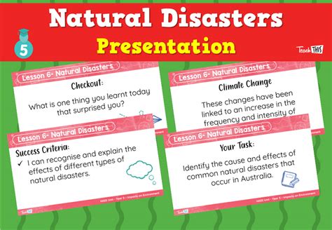 Natural Disasters Presentation Teacher Resources And Classroom
