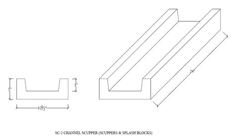 Concrete Splash Block Sizes Splash Blocks