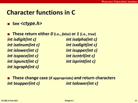 Strings In C Professor Hugh C Lauer Cs 2303 System Programming