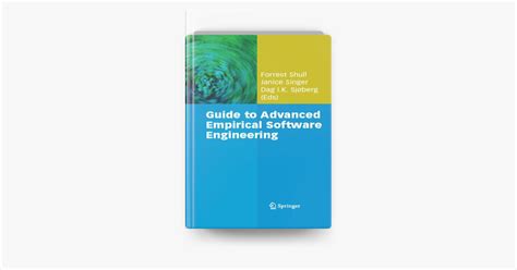 ‎guide To Advanced Empirical Software Engineering By Forrest Shull