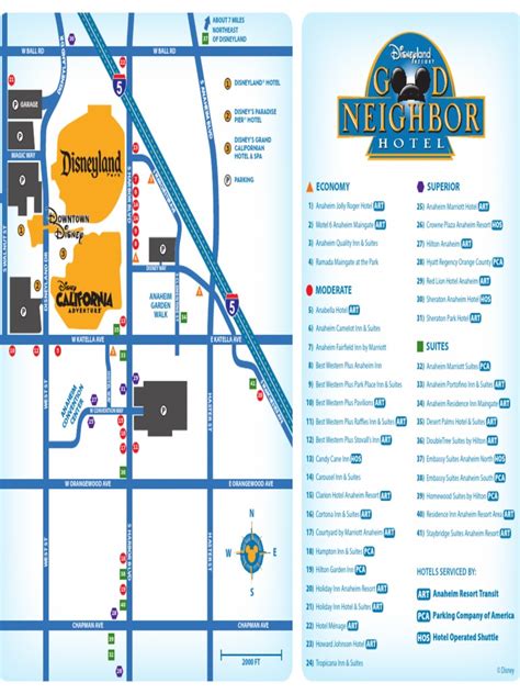 Good Neighbor Hotel Disneyland Map Hotel Service Companies Of The