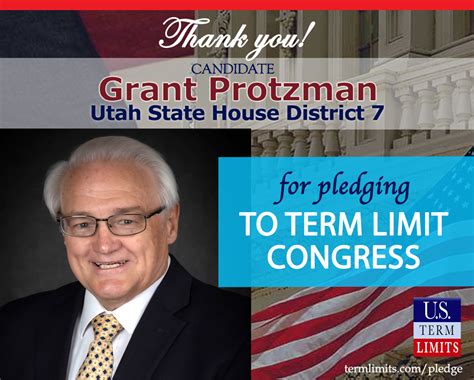 Grant Protzman Pledges To Support Congressional Term Limits Term