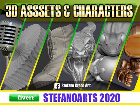 Create Any Complex 3d Asset Model By Stefanoarts Fiverr