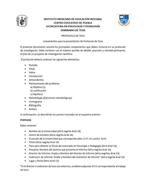 Protocolo De Tesis Pdf Hipótesis Teoría