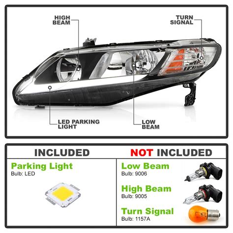 For 2006 2011 Honda Civic 4 Door Sedan Upgrade Led Tube