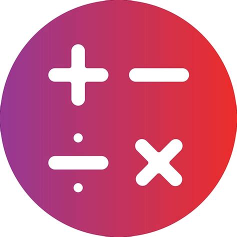 Premium Vector Mathematics Icon Style