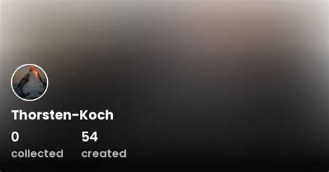 Thorsten Koch Profile Opensea