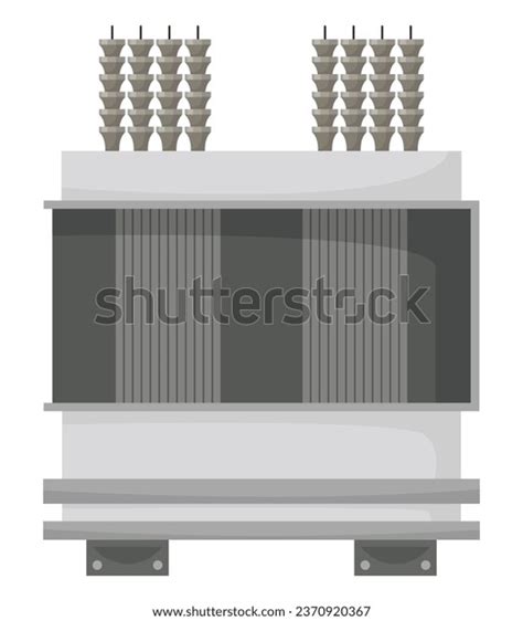High Voltage Electrical Transformer Isolator Energy Stock Illustration
