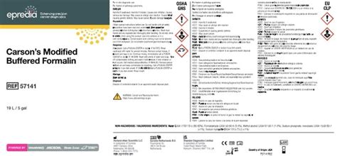 Epredia Carsons Modified Buffered Formalin Modified Buffered Formalin