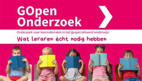 Onderzoek Naar Leermaterialen In Het Gespecialiseerd Onderwijs Open