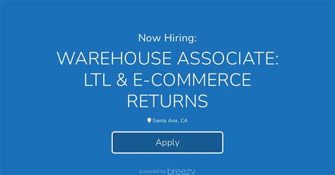 Warehouse Associate Ltl And E Commerce Returns At Happy Dad
