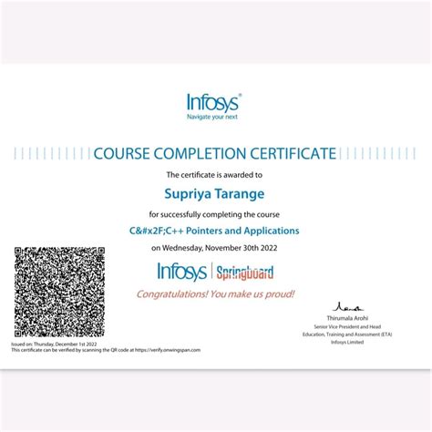 Supriya Tarange On Linkedin Successfully Completed