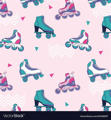 Roller Skate Background Royalty Free Vector Image