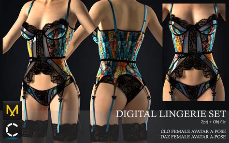 Artstation Digital Lingerie Set Resources
