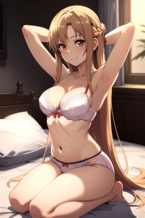 Rule 34 1girls Ai Generated Armpits Arms Behind Head Arms Up Bedroom