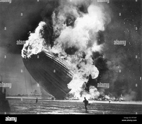 The Hindenburg 1937 Nthe Burning Of The German Zeppelin Hindenburg