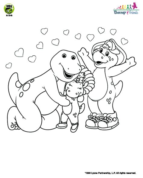 Barney And Friends Coloring Pages Molon Printable