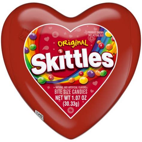 Skittles Original Gummy Candy Valentines Day T Heart Tin 1 07 Oz Frys Food Stores