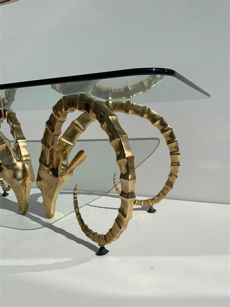 Brass Ibex Ram Coffee Table At 1stdibs
