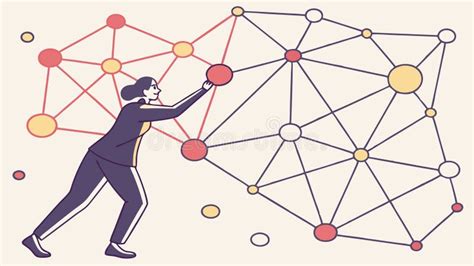 Person Interacting With Data Network Technology Innovation And Ai