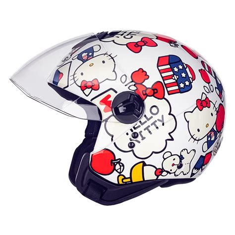 Capacete Peels Freeway Hello Kitty Usa Branco 54 Xs Ppneus Moto Peças