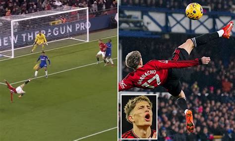 Alejandro Garnacho Attempts Another Stunning Bicycle Kick After His