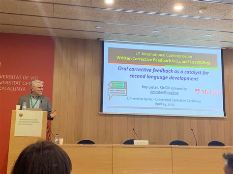Roy Lyster Oral Corrective Feedback As A Catalyst For Second Language Development