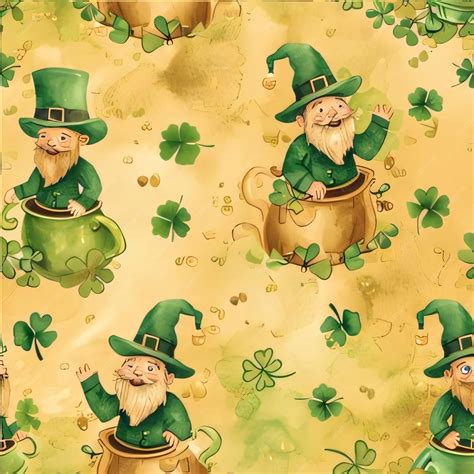 Premium Photo Green Leprechauns In Jugs As Abstract Background