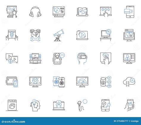 Instrumentation Line Icons Collection Sensors Calibrators