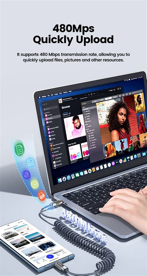 Toocki W Transparent Type C To Type C Quick Charging Digital Display Cable W USB To Type C