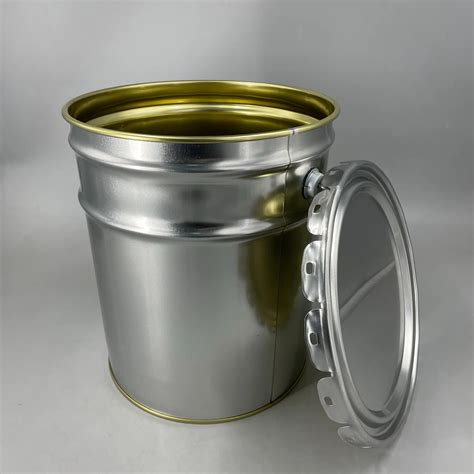 High Quality 5 Gallon Round Metal Pail Epoxy Lined Un Approval For