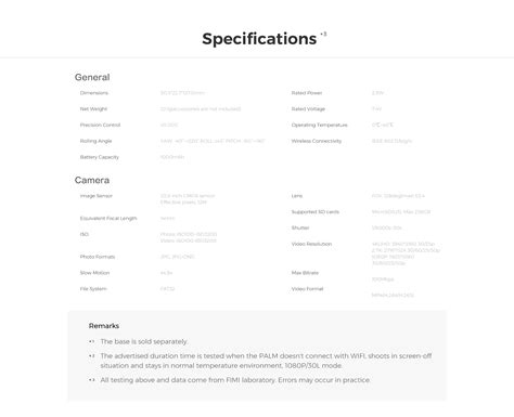 Fimi Palm Gimbal Camera 2