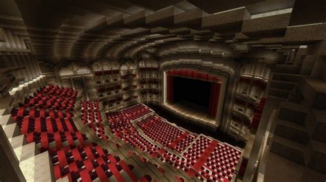 Huge Theatre For Plays Minecraft Map Minecraft House Plans
