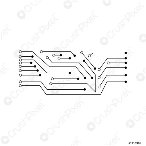 Circuit Vector Illustration Stock Vector 1415986 Crushpixel