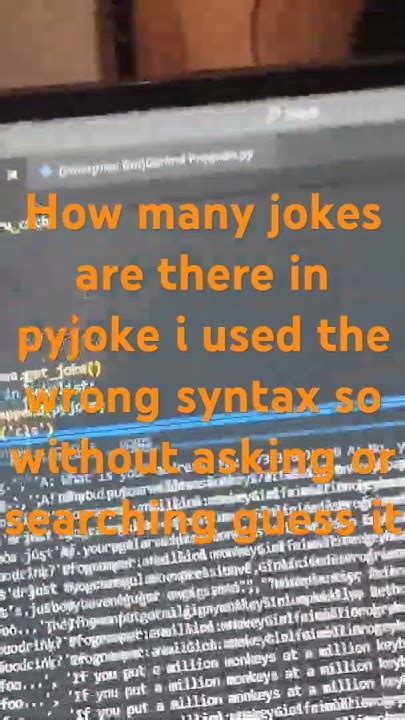 The Amount Of Jokes 😭 Jokes Python Programmingcodingmemes Youtube