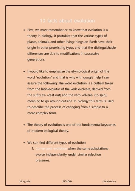 10 Facts About Evolution 19 Pdf