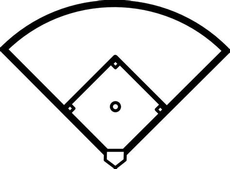 Printable Baseball Diamond Diagram For Coaches And Players