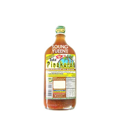 Suka Pinakurat Sawsawan Ng Bayan Spiced Natural Coconut Vinegar 375ml Soungyueen