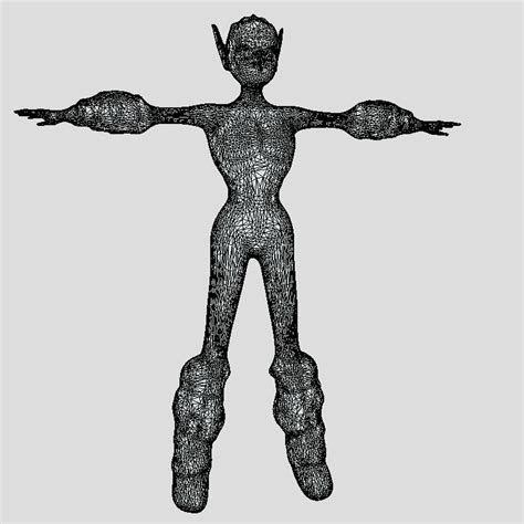 Alien Girl Modelo 3d 5 Dae Obj Free3d