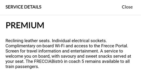 Frecciarossa Premium R Italytravel