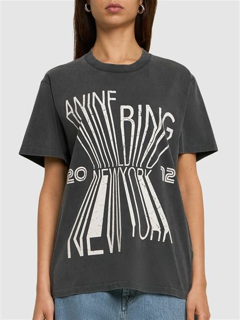 Anine Bing Colby Bing New York Cotton T Shirt Anine Bing