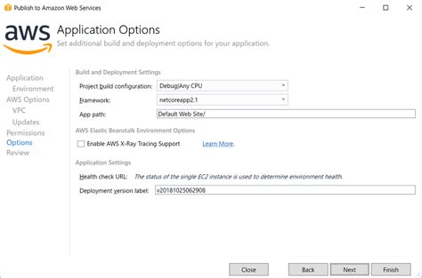 azure devopsを使用してasp core mvcアプリをaws elastic beanstalkへデプロイする