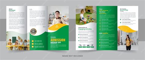 Premium Vector Education Tri Fold Brochure Design Template Layout