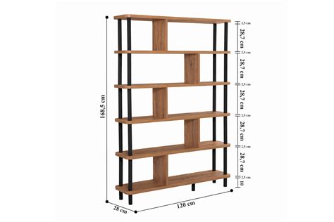 Dora Meta Kİtaplik Atlantİk Sİyah 120x28 Fİyati Vivense